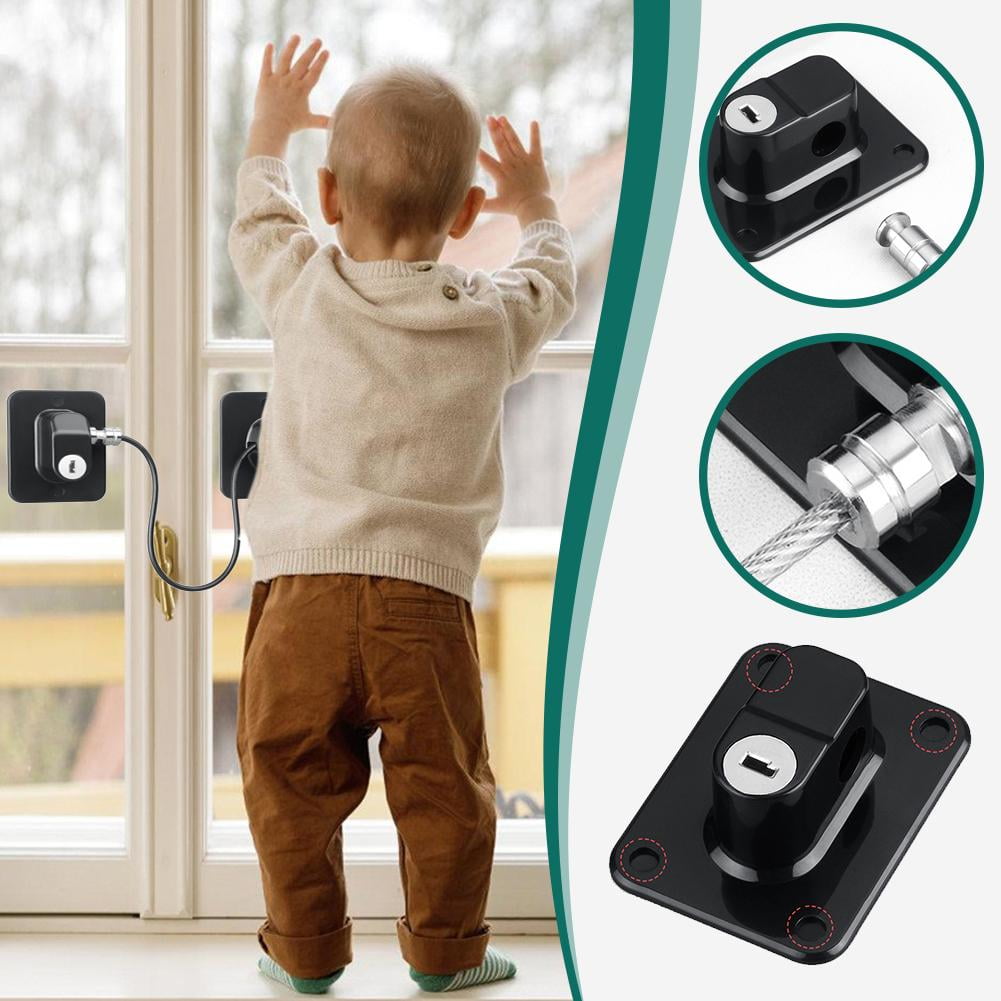 Misterolina Refrigerator Lock with 2 Keys Casement Window Lock Window ...