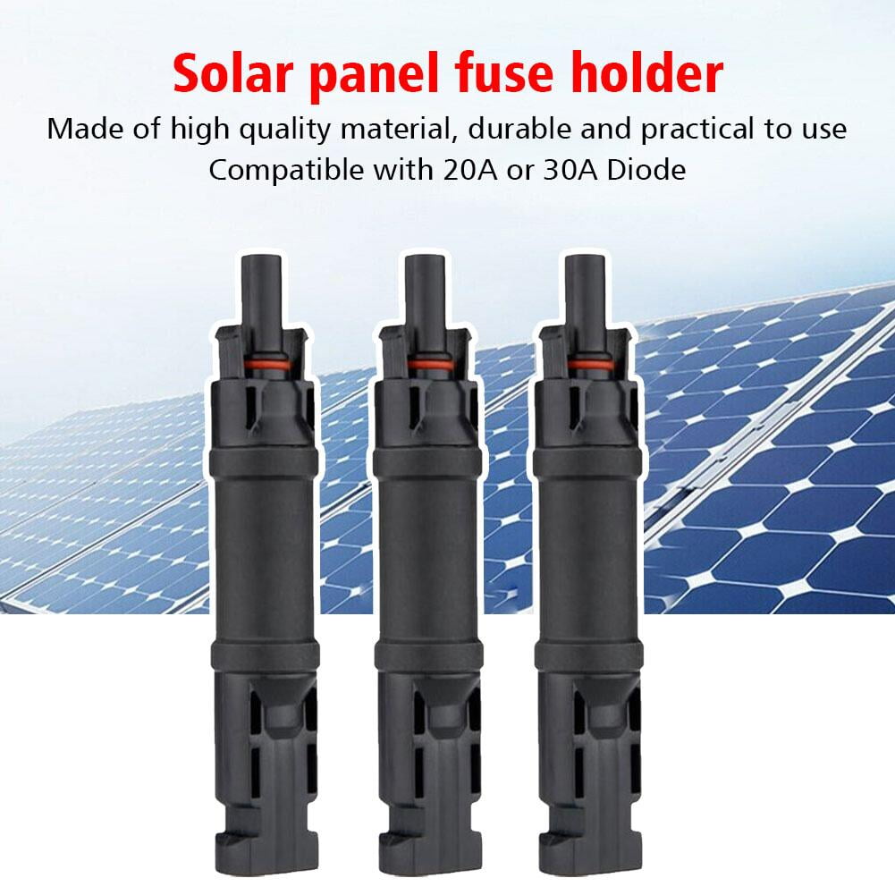 Misterolina Solar Panel FuseHolder AndFuse 3020A Waterproof PV Inline FuseHolder 9CG9 - Walmart.com