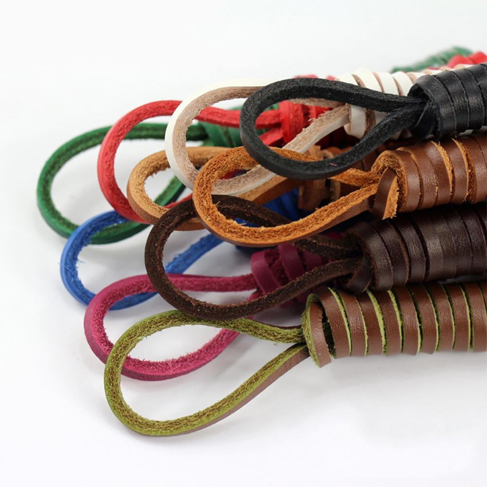 Misterolina Thin Rawhide Leather Shoelaces for Boots Shoes - Walmart.com