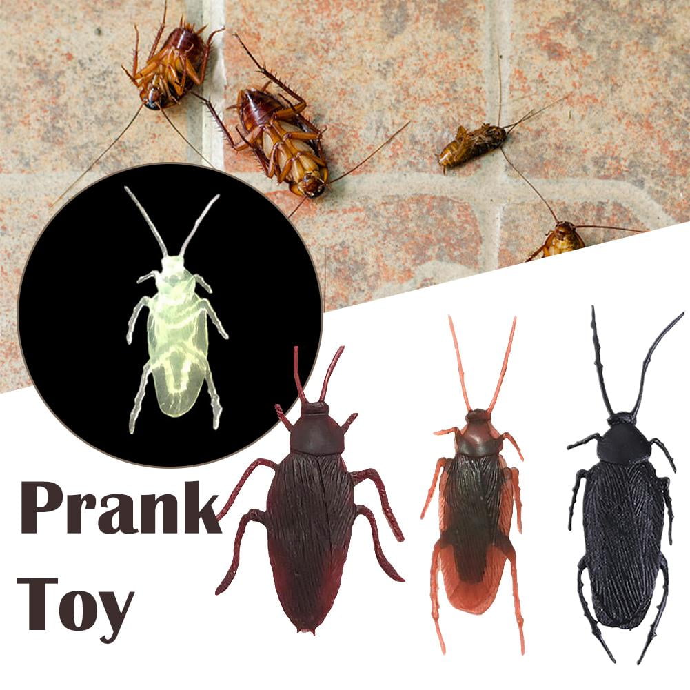 Misterolina WAITLOVER 10pcs Halloween Gadget Plastic Cockroaches Joke ...