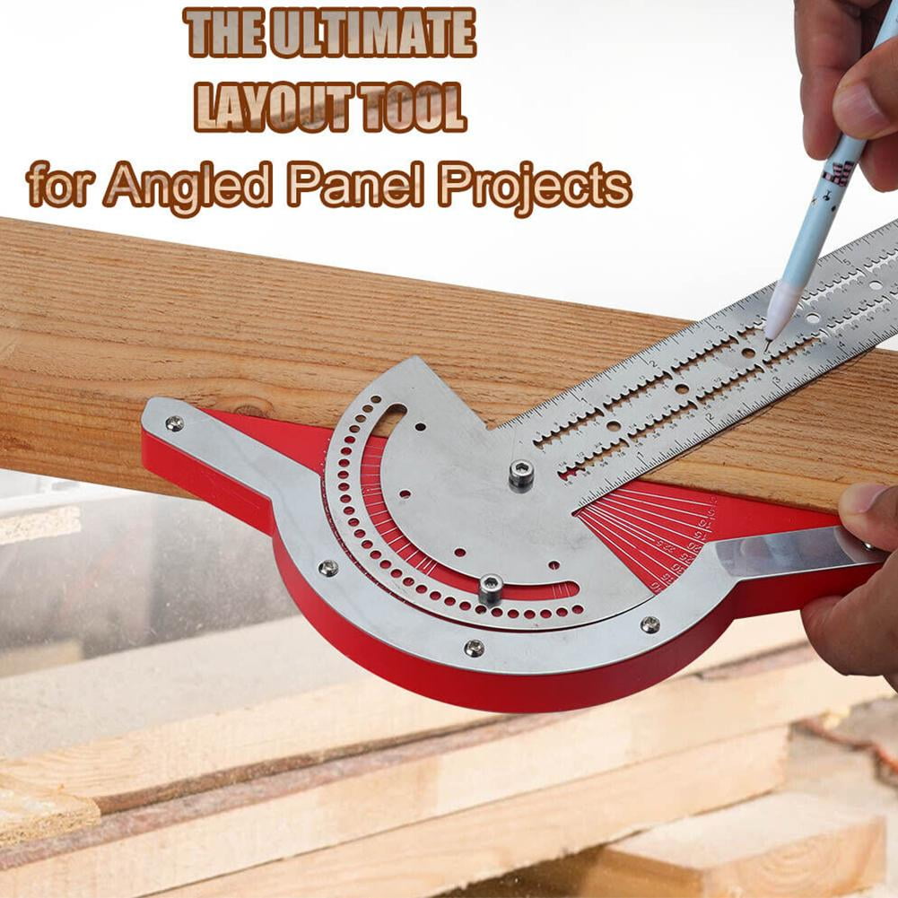 Misterolina Woodworkers EdgeRule Stainless Steel Adjustable Protractor ...