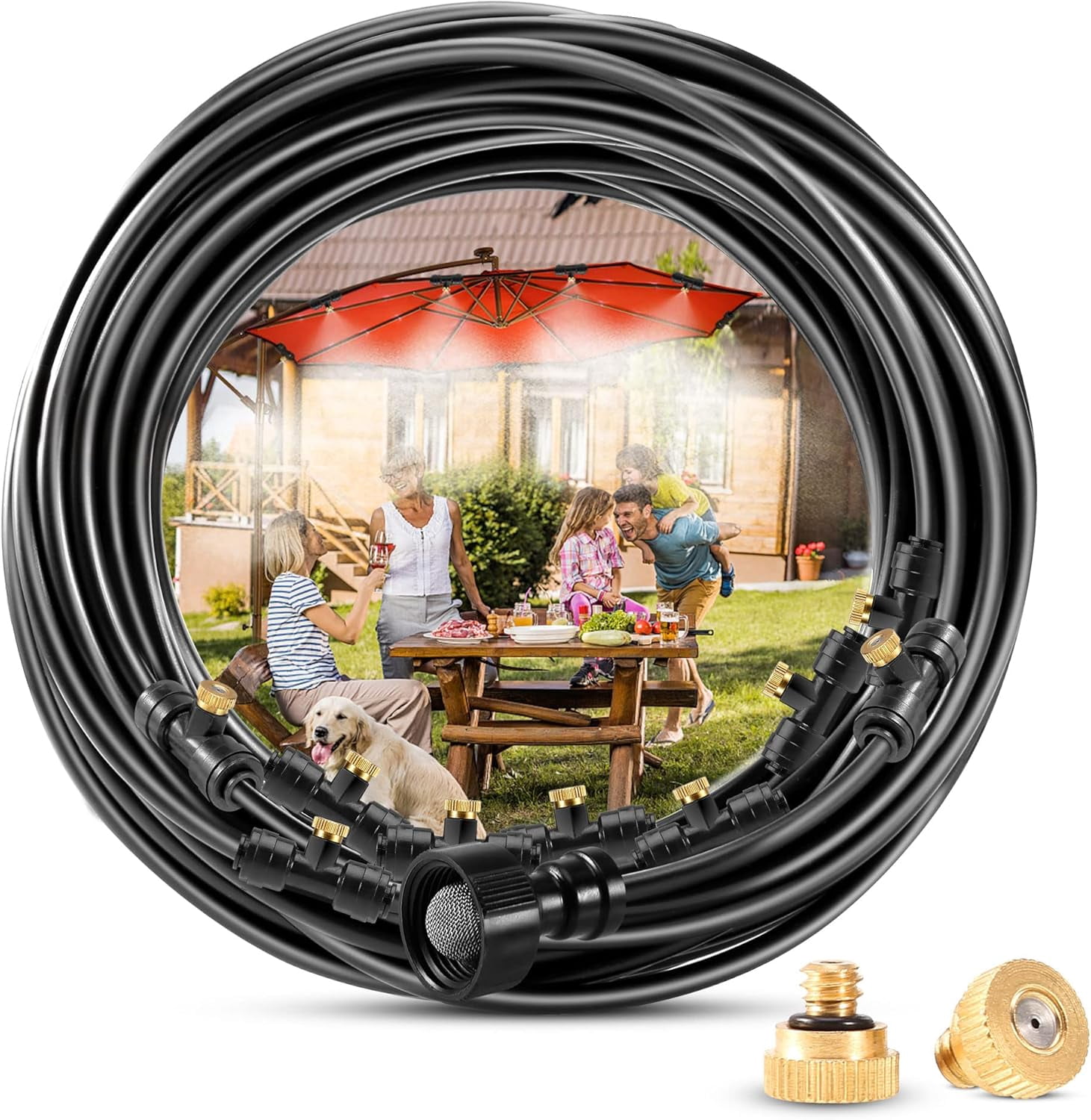 Misters for Outside Patio - 80 FT Misting System for Outdoor Mist ...
