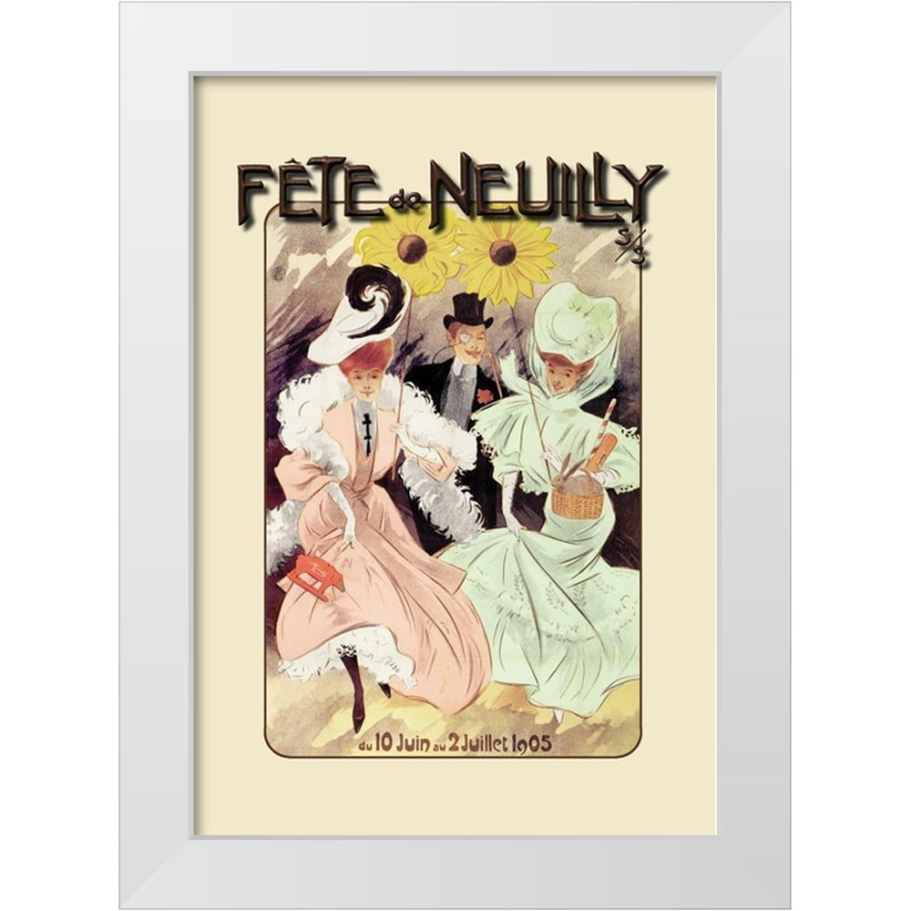Misti 23x32 White Modern Wood Framed Museum Art Print Titled - Fete de ...