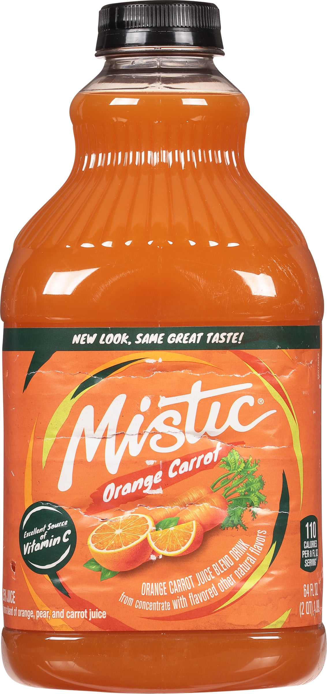 Mistic Orange Carrot Fruit Beverage Juice, 64 fl oz Plastic Bottle ...