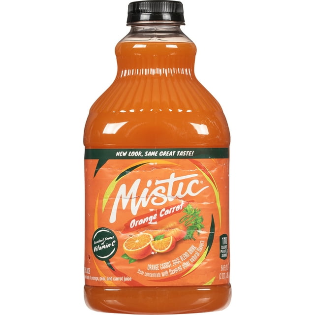 Mistic Orange Carrot Fruit Beverage Juice, 64 fl oz Plastic Bottle ...