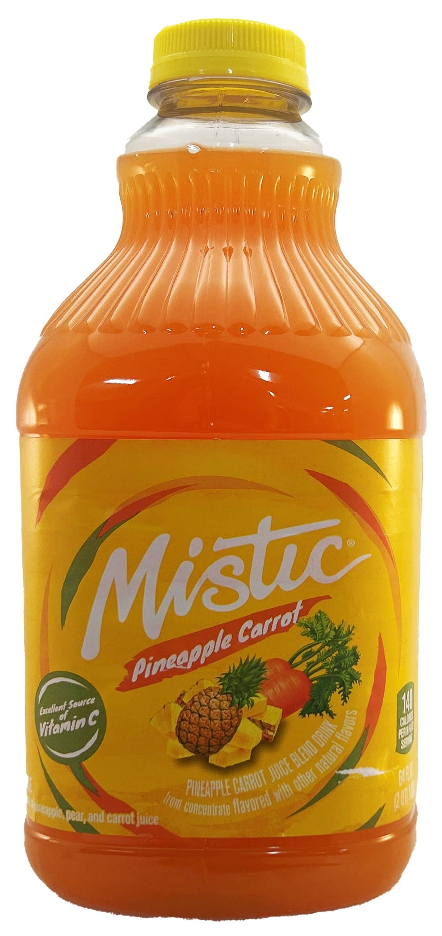 Mistic Pineapple Carrot Fruit Beverage Juice, 64 fl oz Plastic Bottle ...