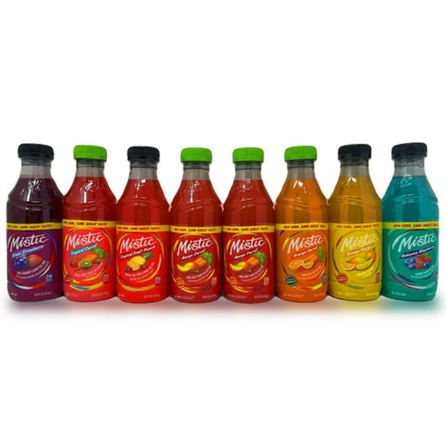 Mistic Tropical Drink Variety Pack, 8 different flavors, grape ...