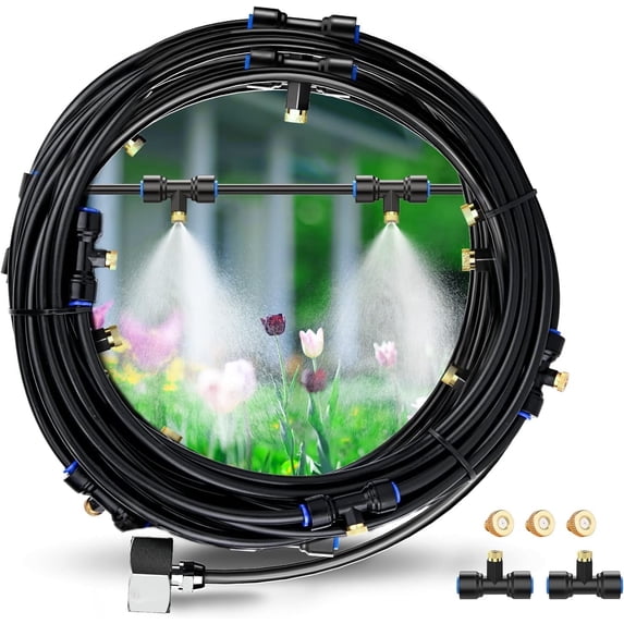 Outdoor Misting Cooling System Kit, Water Spray for Backyard Patio ...