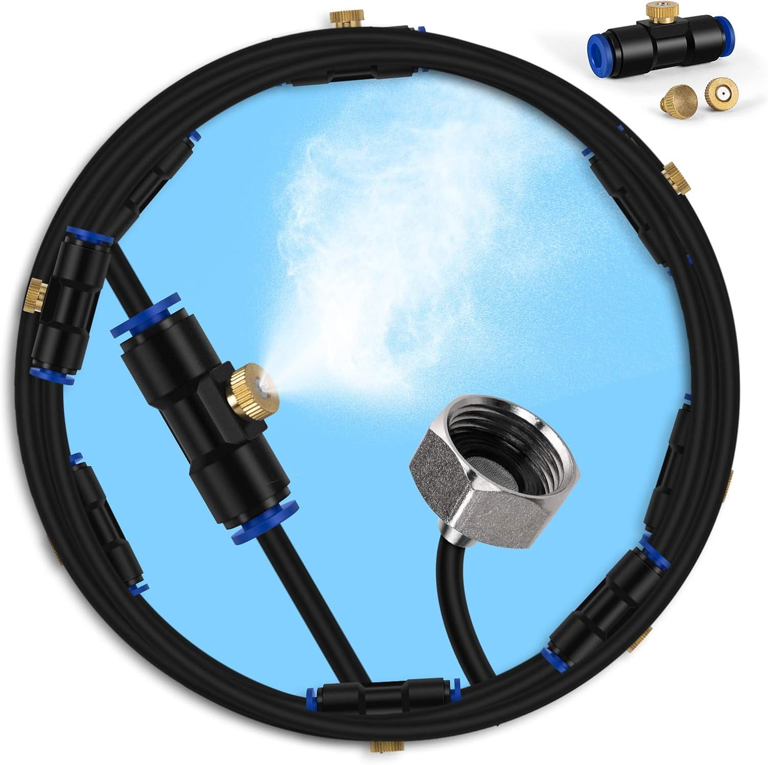 Misting Cooling System, Outdoor Misting System for Patio, 40 FT Misting ...