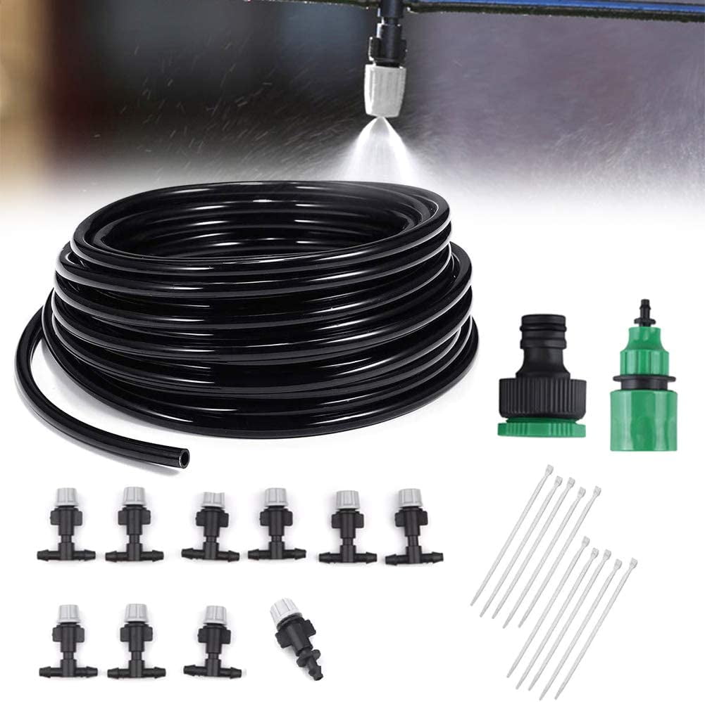 Misting Cooling System Patio,16.4/32.8Ft Micro Drip Irrigation Kit ...