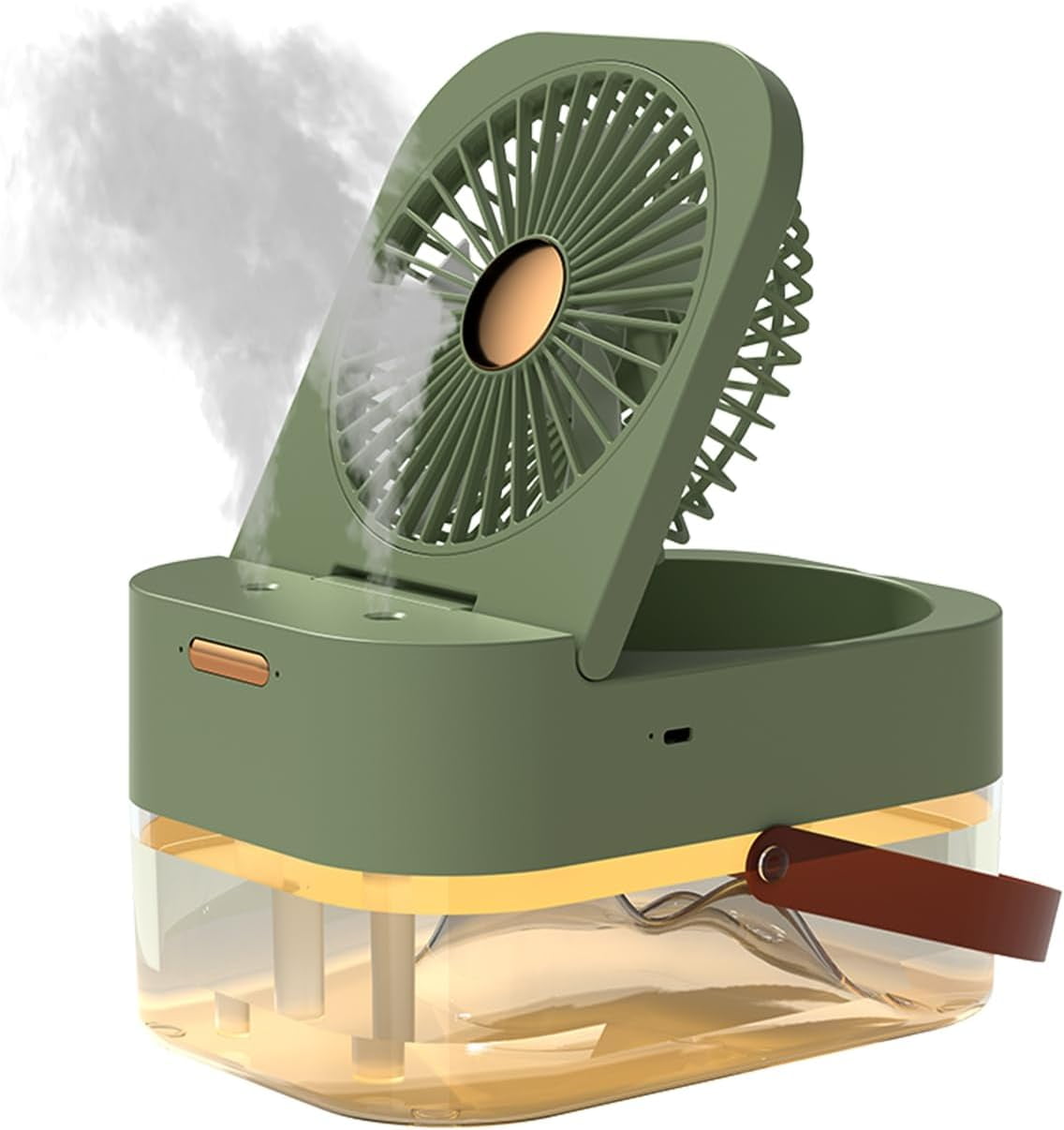 Misting Fan with 2.5L Water Tank and Dual Misting Outlets, Portable Fan ...