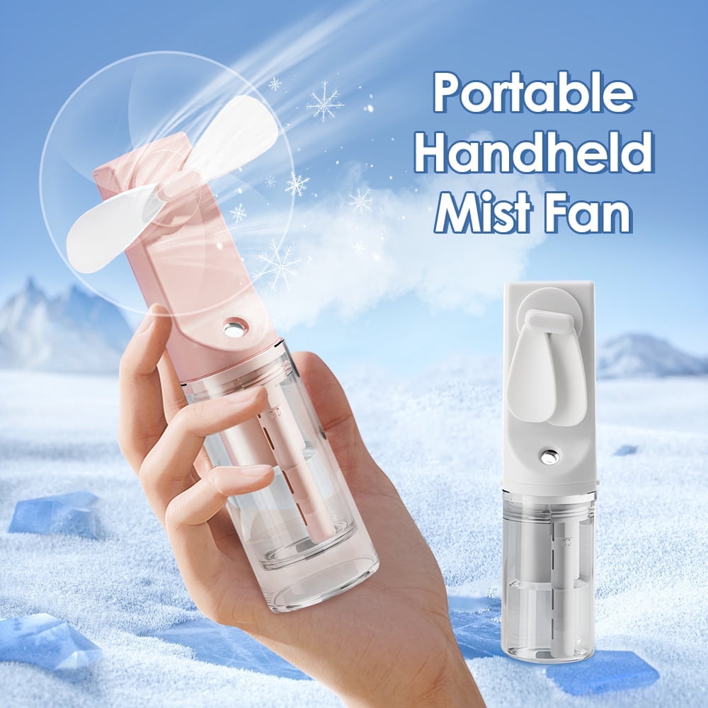 Misting Fan, Handheld Personal Mister Fan,Portable Handheld Misting Fan ...