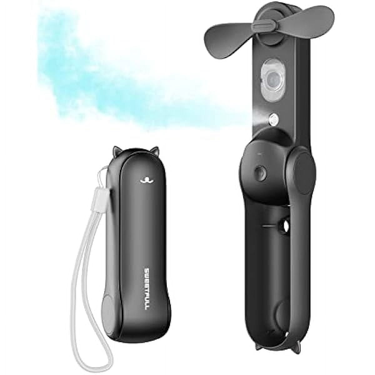 Misting Fan, Handheld Personal Mister Fan, Small Fan Rechargeable, Mini ...