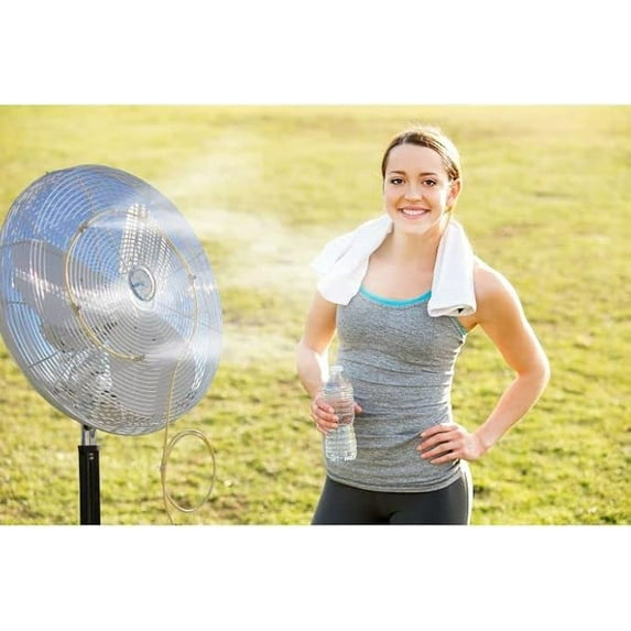 Misting Fan Kit - Low Pressure (15" Dia - 6 Nozzles) - Walmart.com