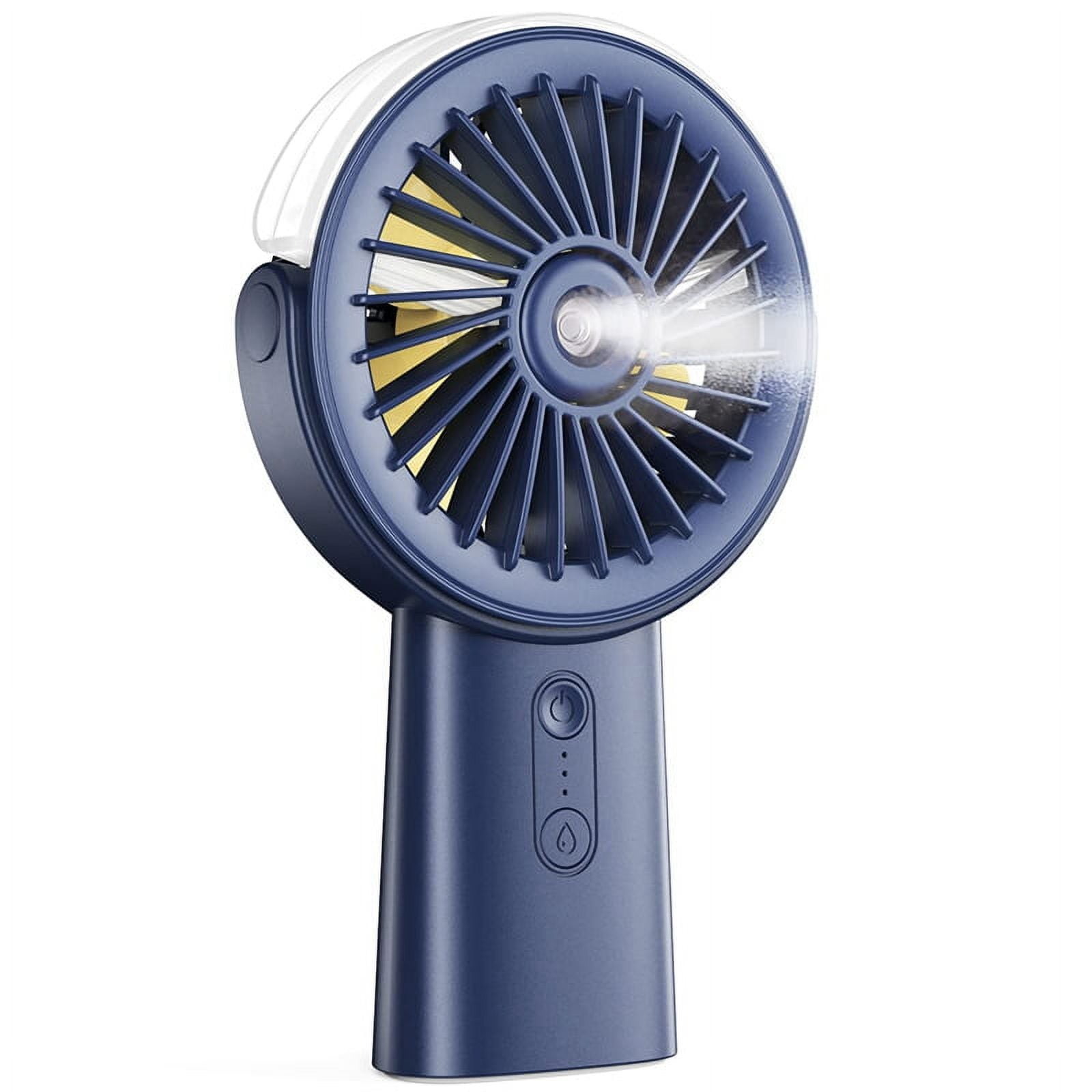 Misting Fan Portable Handheld Fan, 4000MAh Hand Mist Fan 90°Adjustable ...