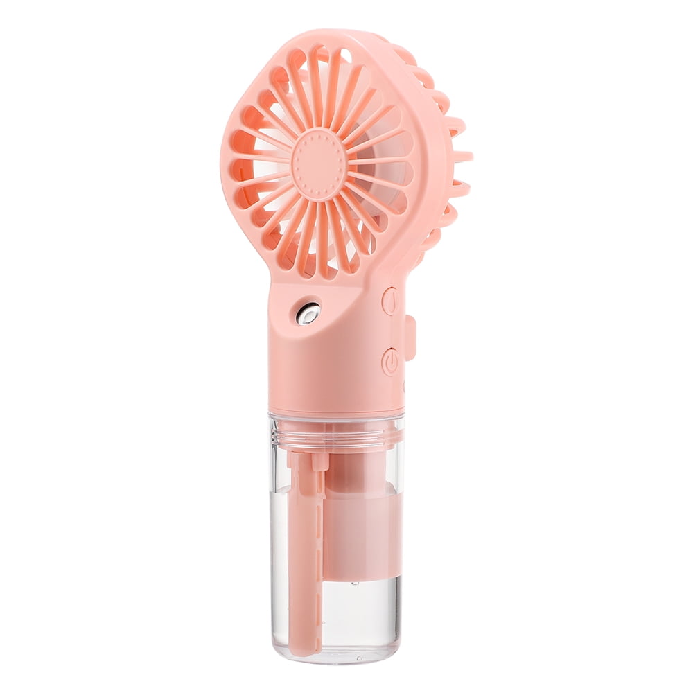 Democe Misting Fan Portable Handheld Fan with 4 Speeds Pink ...