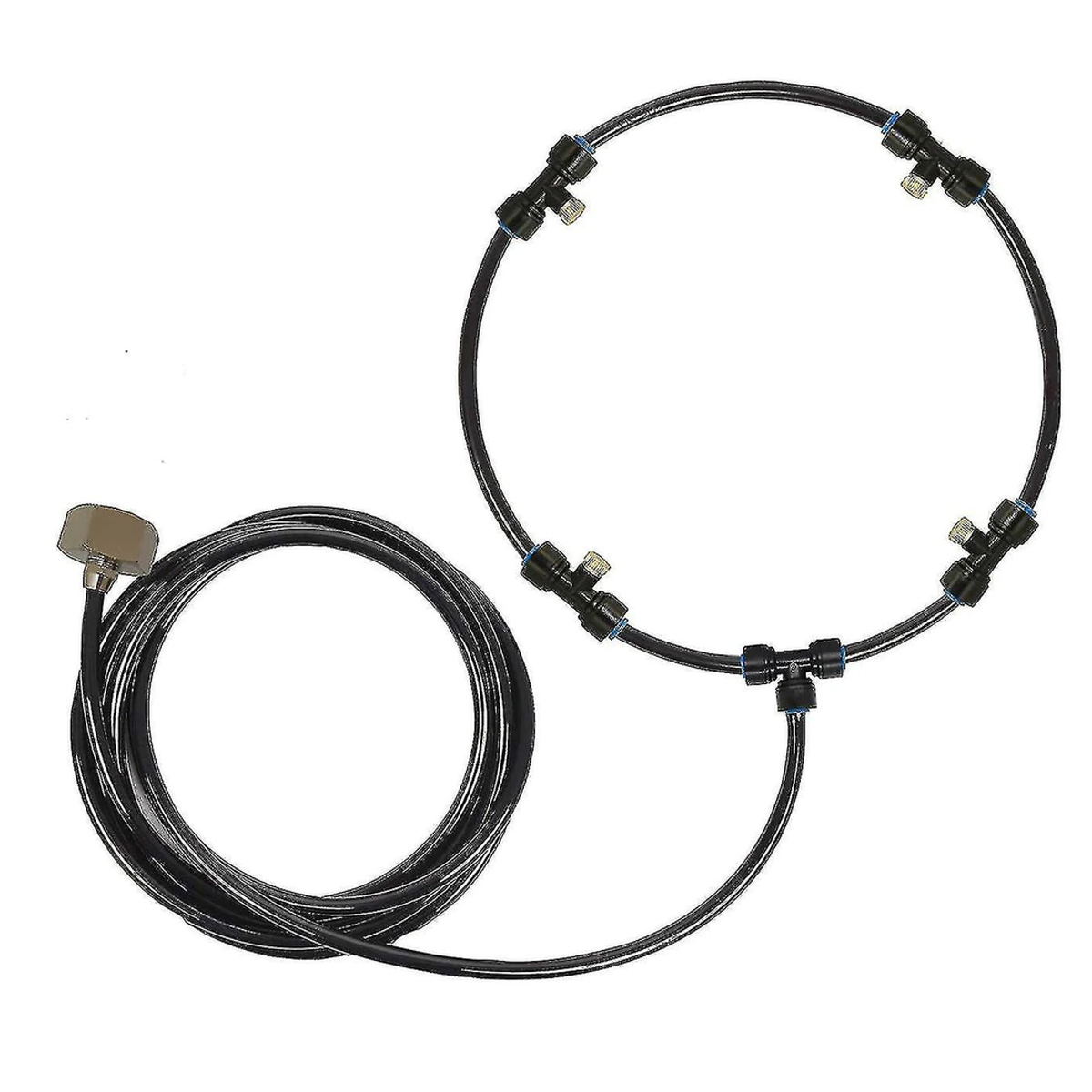 Misting Kit for Patio, Solid Brass Adapter with Detachable Brass Nozzle ...