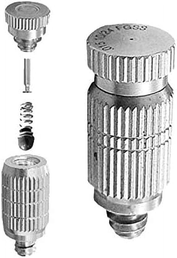 Misting Nozzle (Cleanable Stainless Steel Nozzle-0.012)-Pack of 6 ...