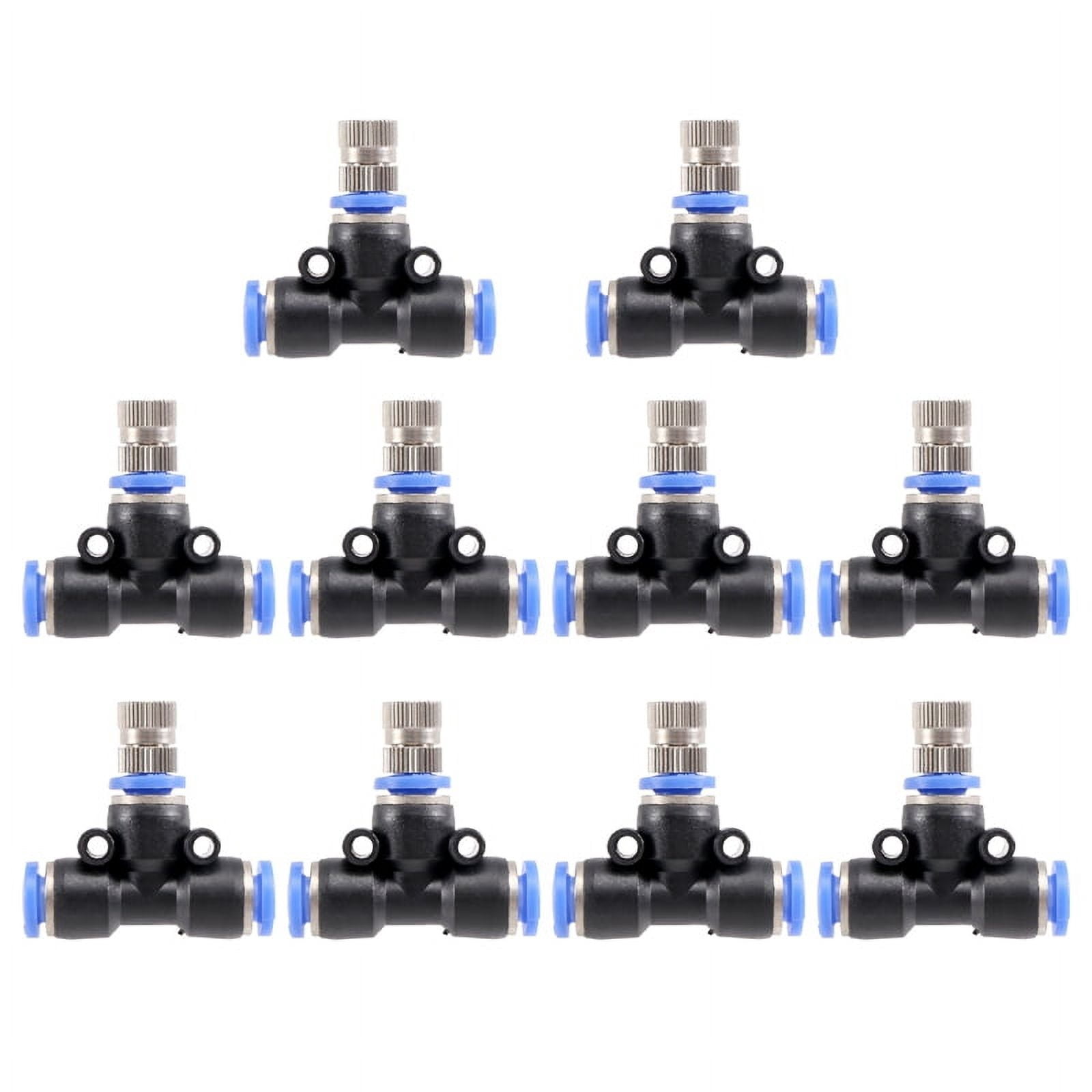 Misting Nozzle Kit 1/4-Inch with Nozzle Cooling Device Connectors for ...