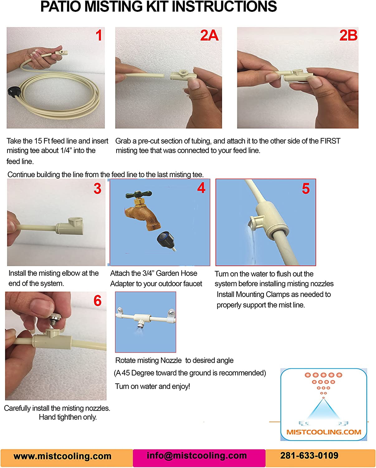 Misting System- Misting Kit Assembly - Make Your own Misting System ...