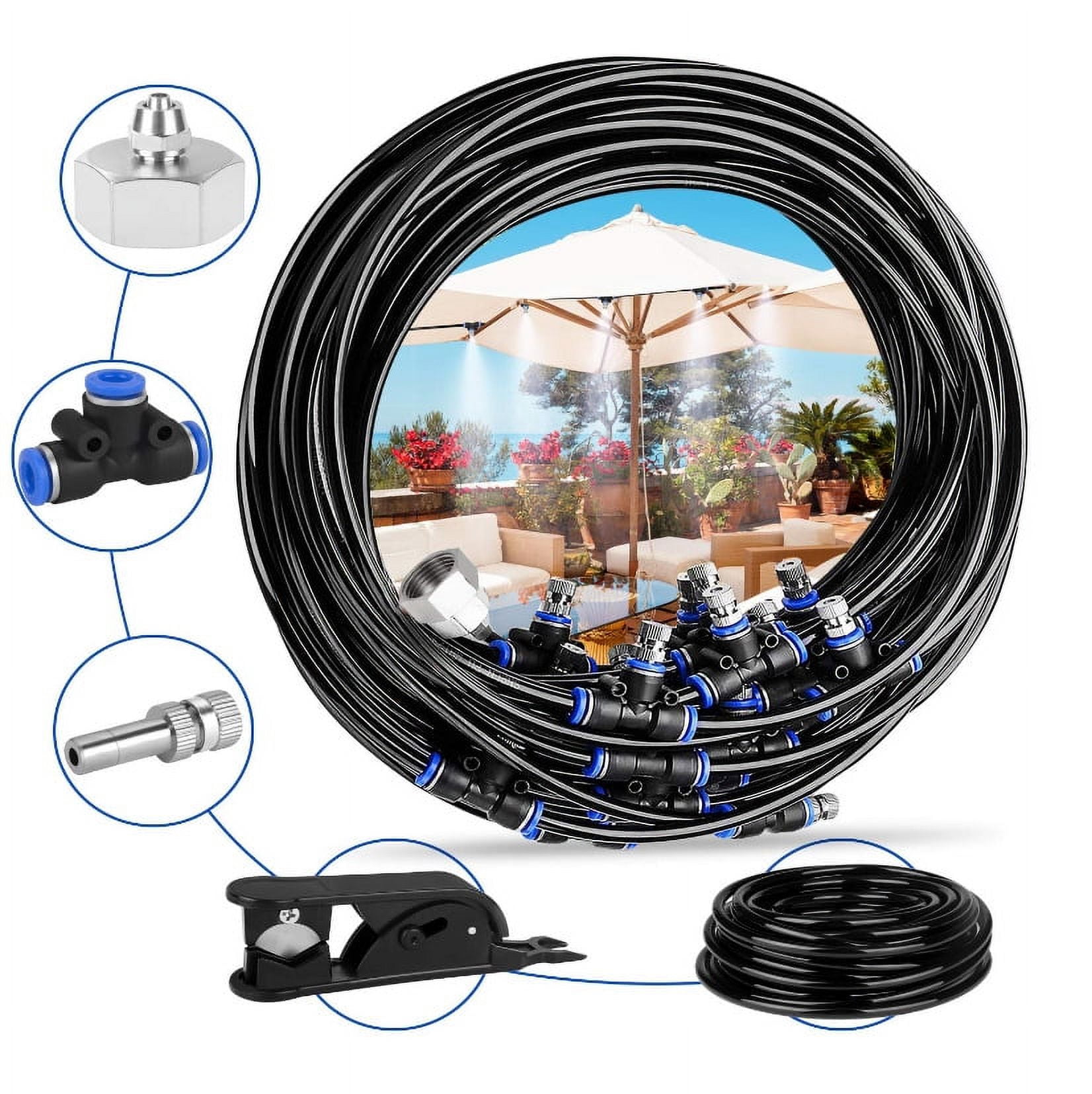 Misting System - Misting System for Outdoor Cooling, DIY Water Mist ...
