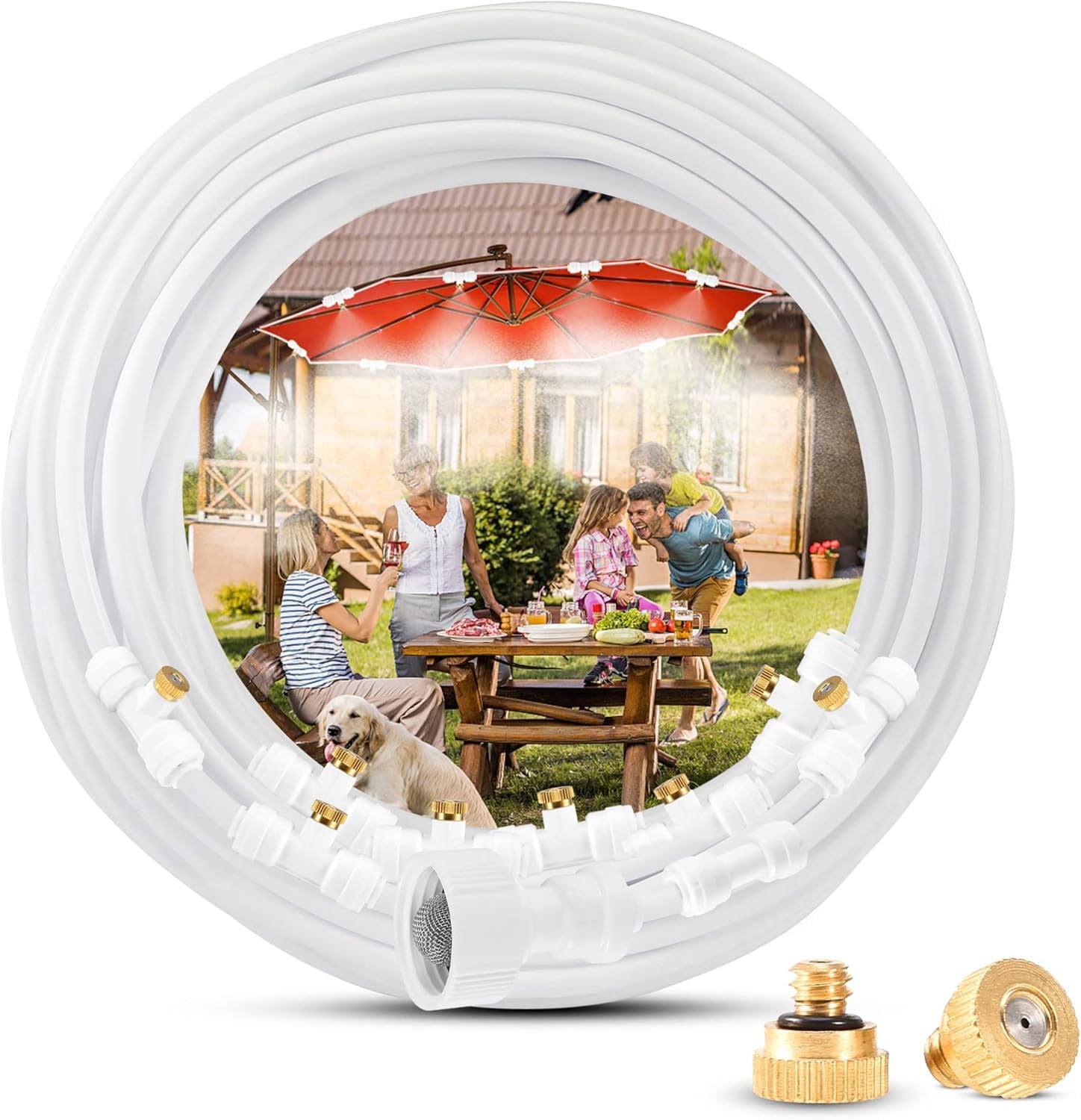 Misting System for Outside Patio, 80 FT Outdoor Misters for Outside ...