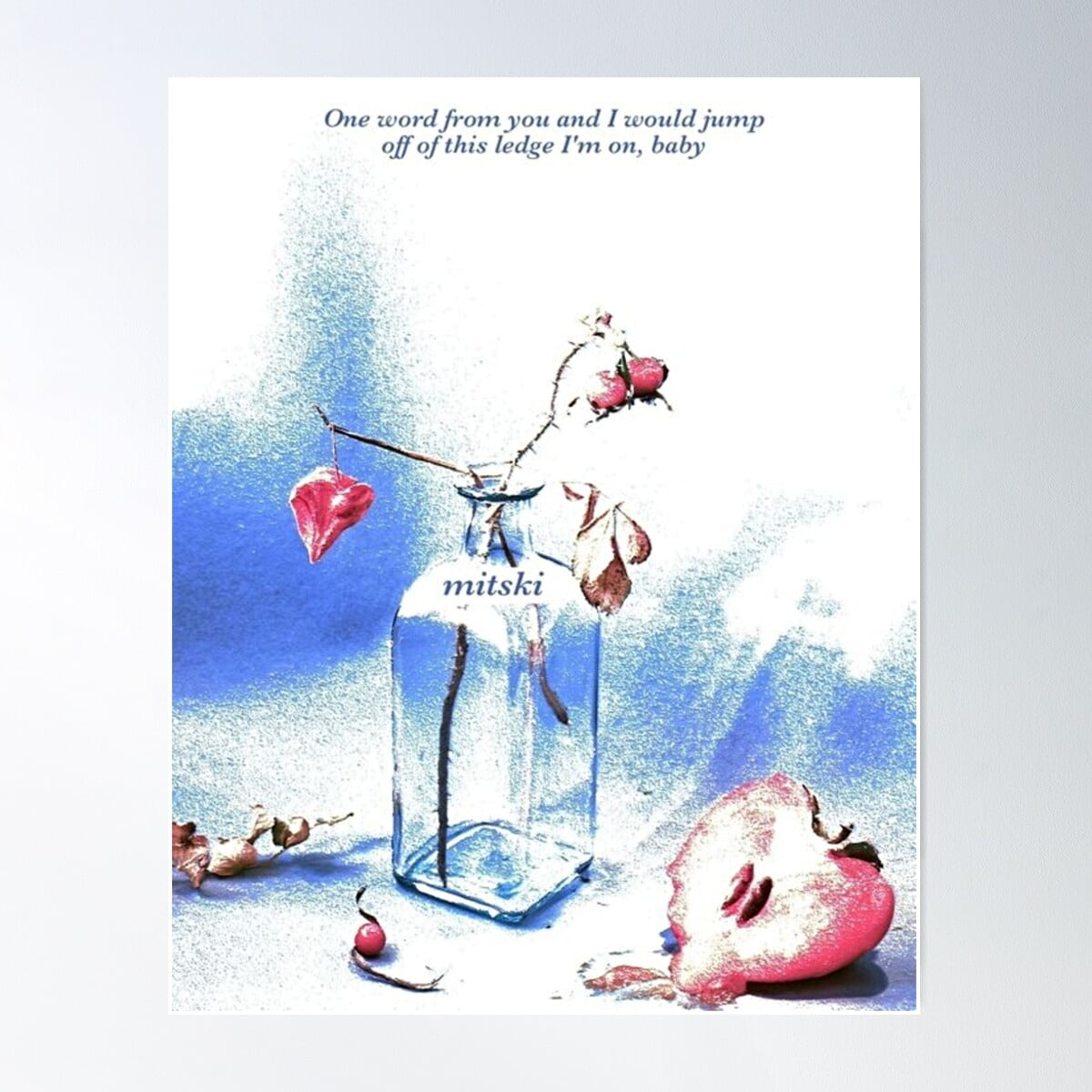 Mistki Lyrics Poster Poster Wall Art, Modern Wall Decor For Living Room ...