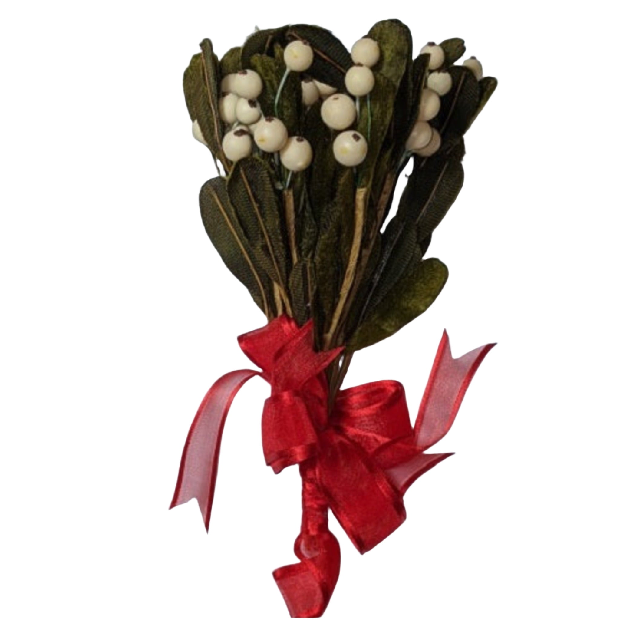 Mistletoe Sprig with Red Ribbon By Roman - Walmart.com