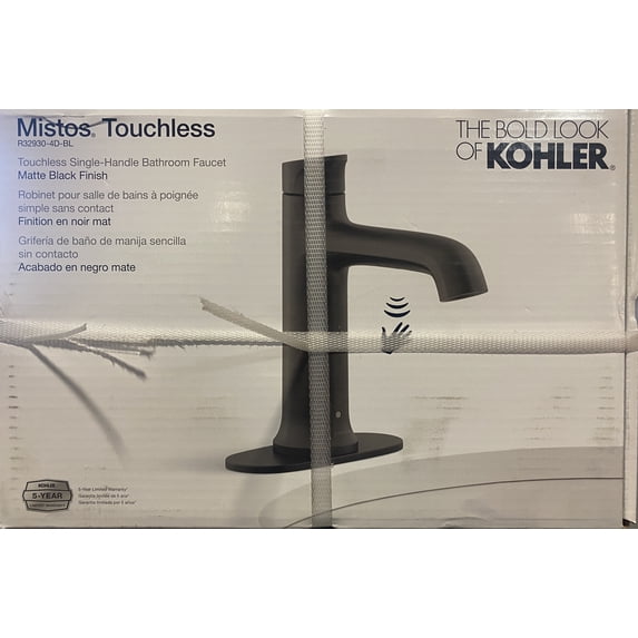 KOHLER Mistos R32930-4D-BL - Touchless Bathroom Faucet - Matte Black ...