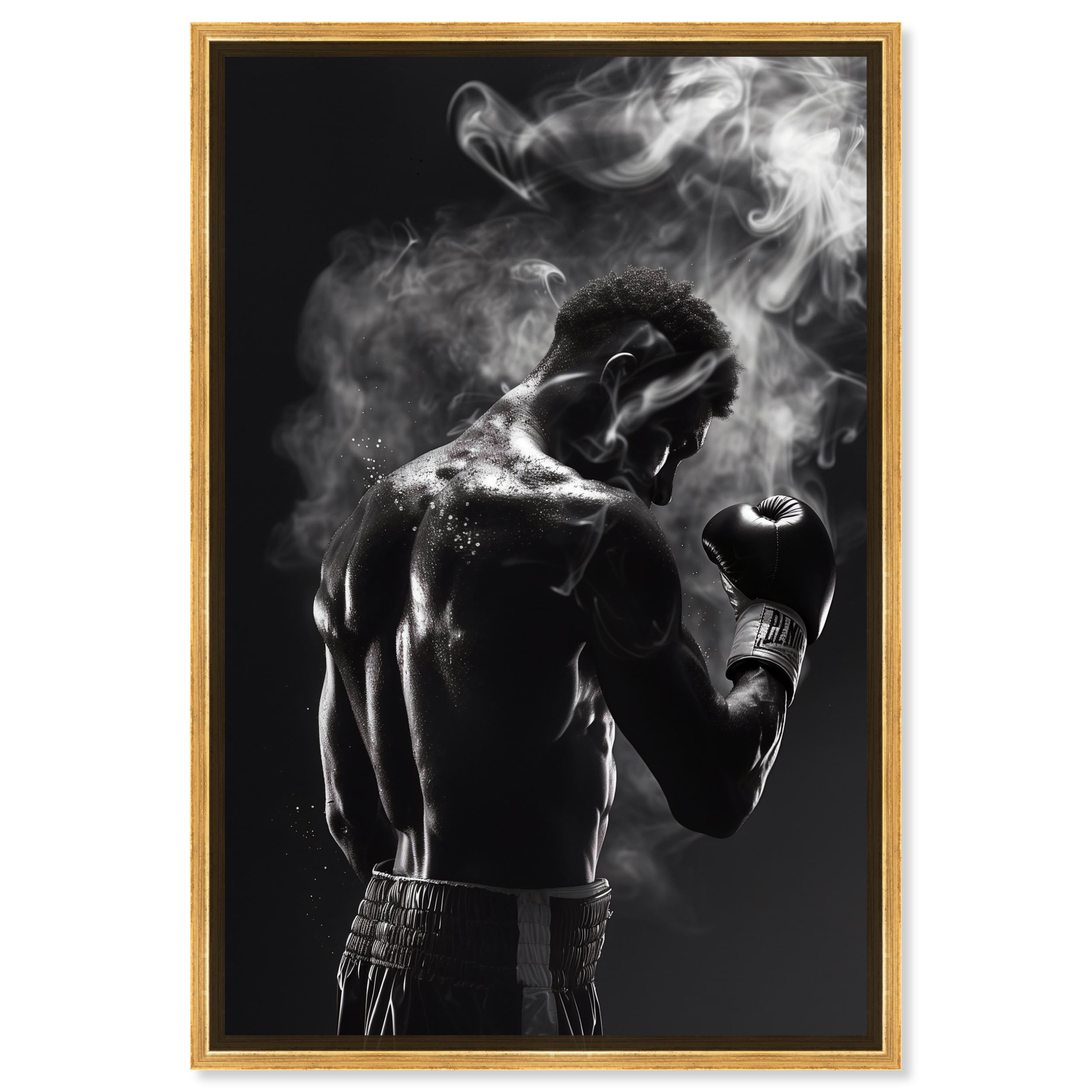 Misty Boxer Box Inspired Print Man Cave Canvas Wall Art by Notoriart ...