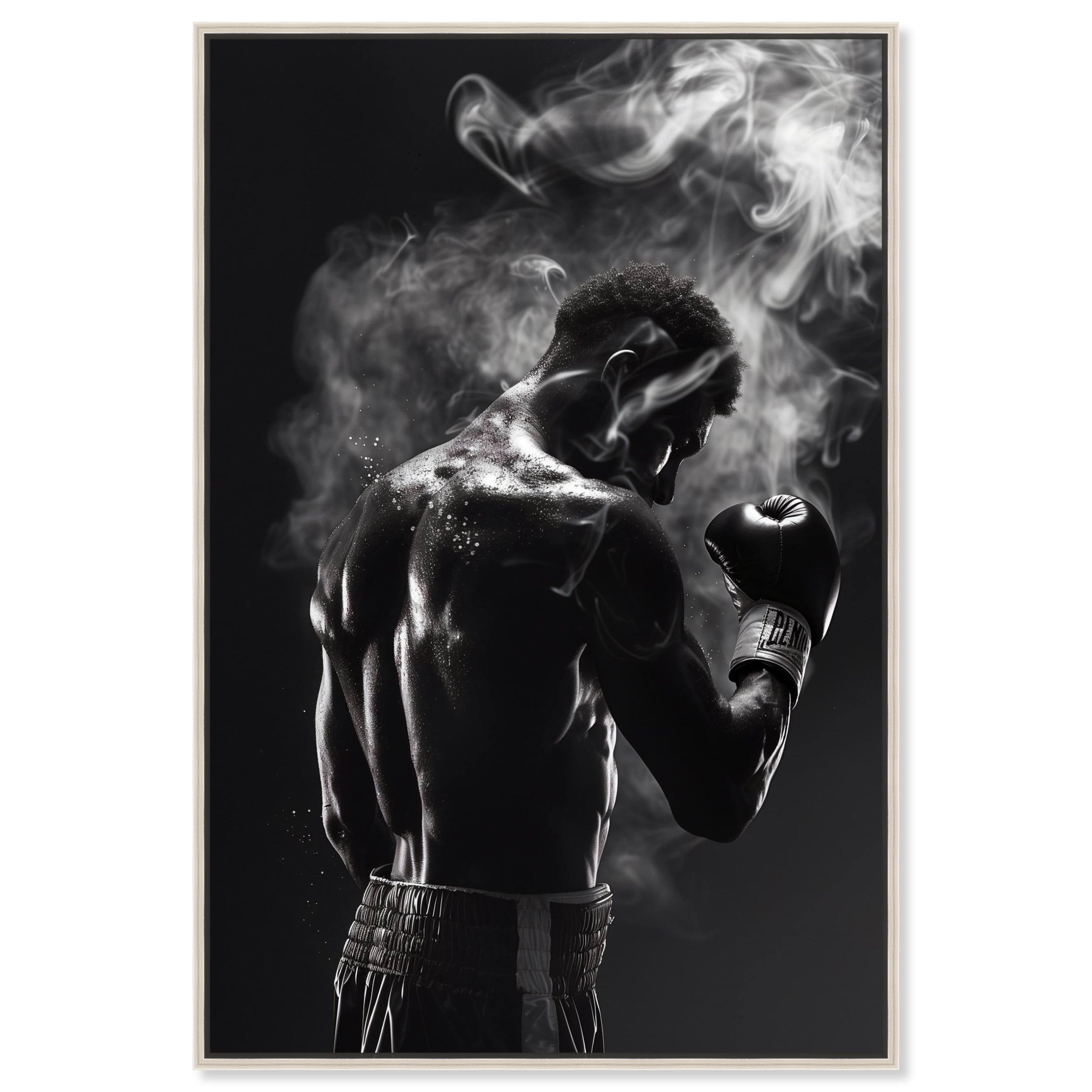 Misty Boxer Box Inspired Print Man Cave Canvas Wall Art by Notoriart ...