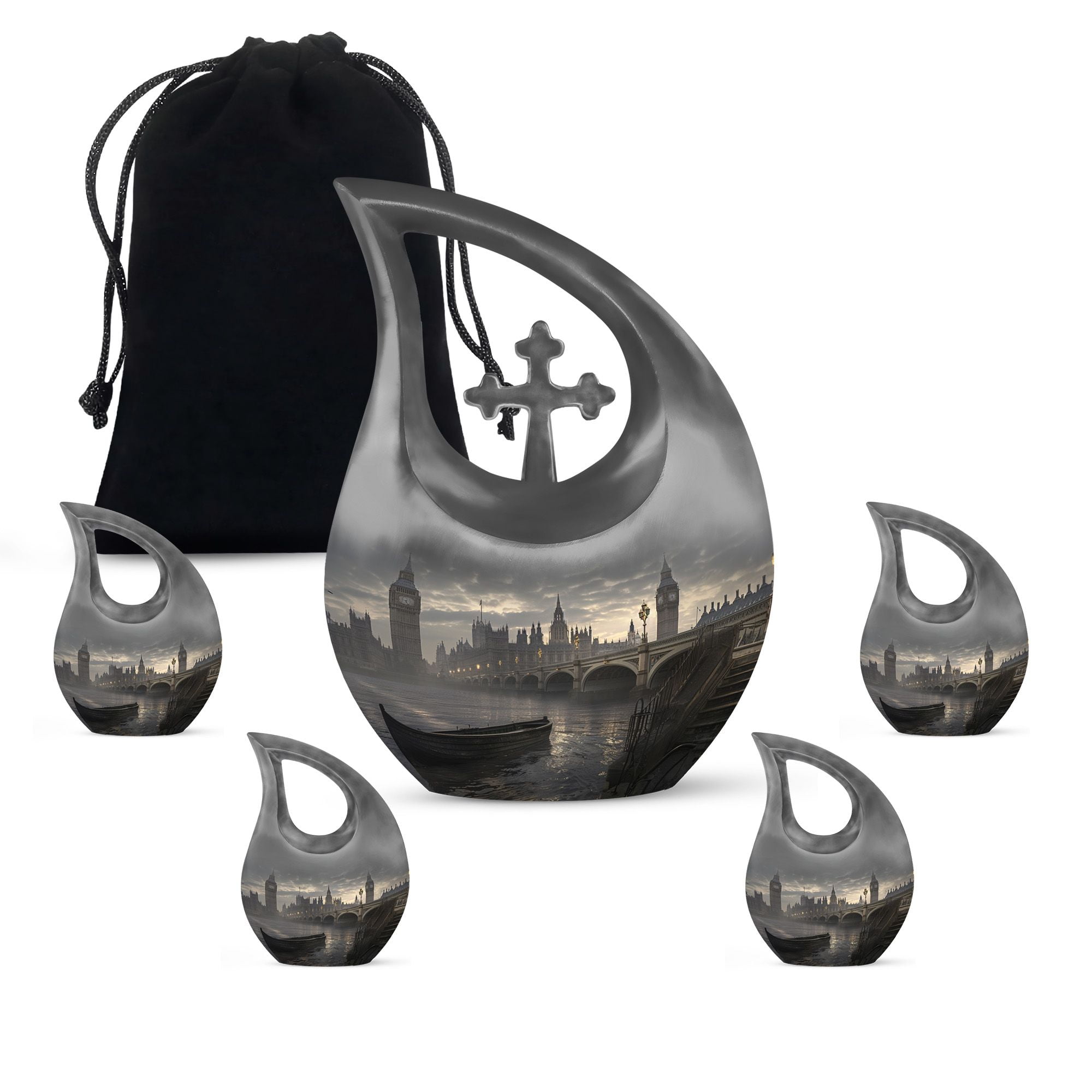 Misty Dawn Over Westminster Urn - Memorial Urns For Human Ashes - Urns ...