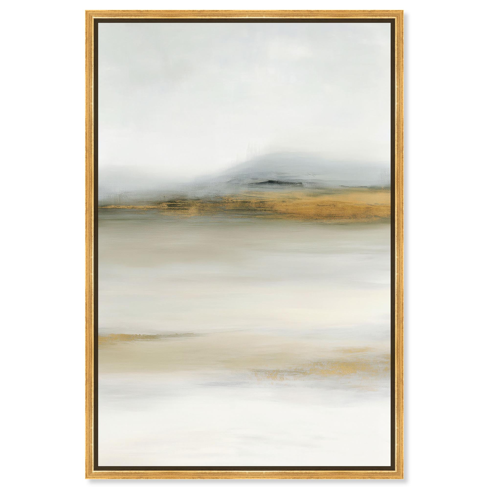 Misty Expanse II Canvas Green Abstract Art by Art Remedy, Gold Frame ...