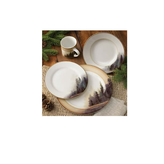 Bob Metropulos' Misty Forest Porcelain Dinnerware Set - Includes Dinner ...