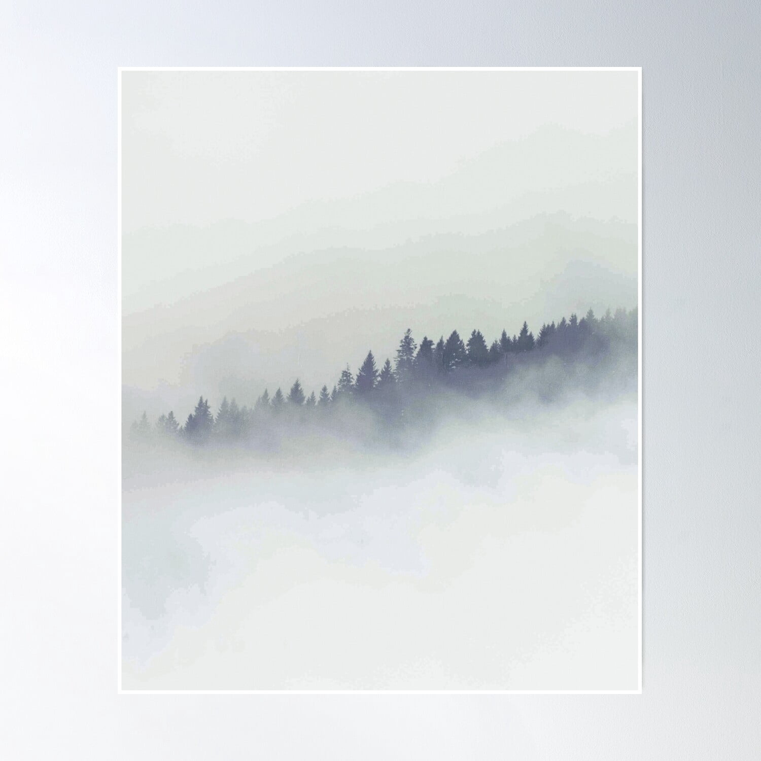 Misty Forest Drawing, Dark Green Misty Forest, Misty Green Forest ...