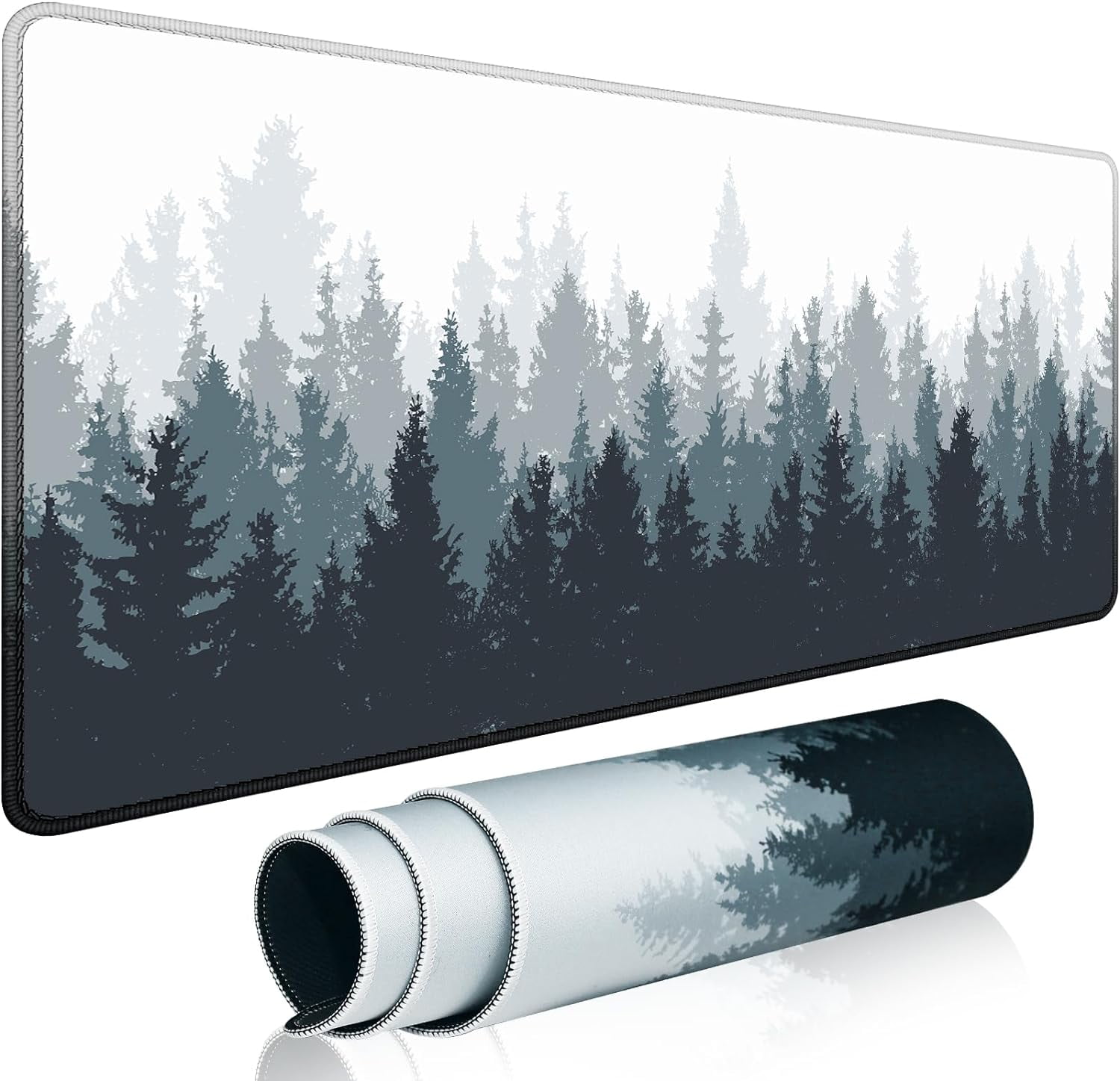 Misty Forest Gaming Mouse Pad Large,XL Desk Pad Computer Mouse Pad for ...