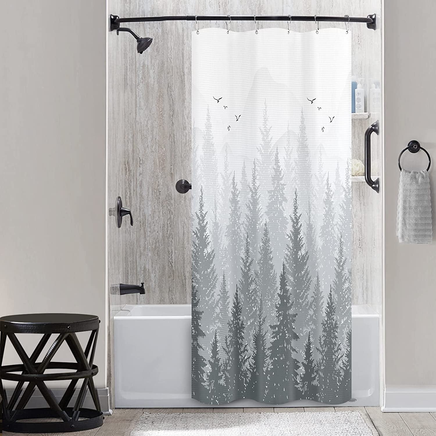 36 Inch Shower Curtain