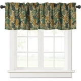 Misty Forest Valance Curtain, Rustic Farmhouse Pine Tree Landscape ...