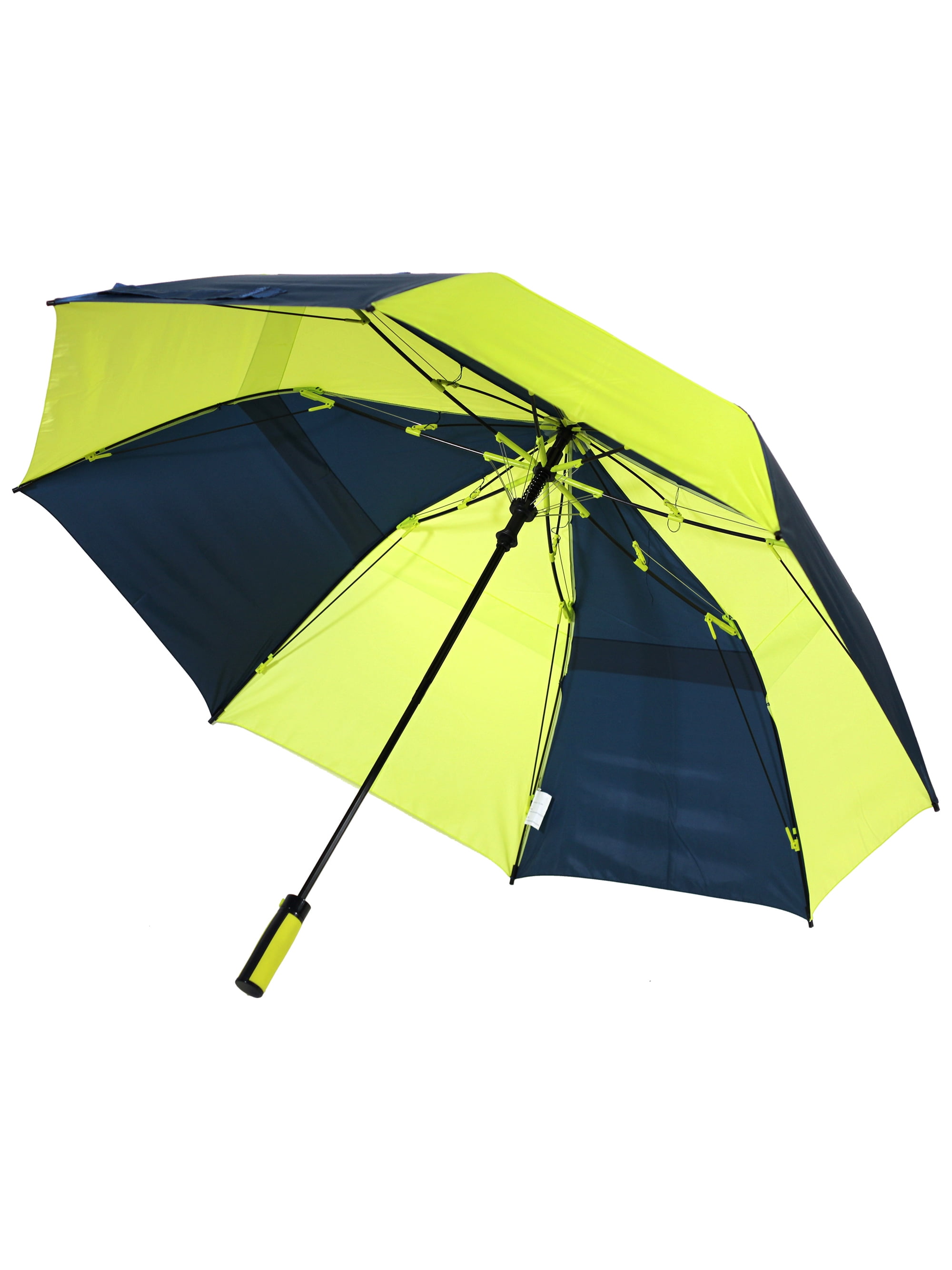 Misty Harbor Automatic Open Two Person Umbrella Black/Yellow - Walmart.com