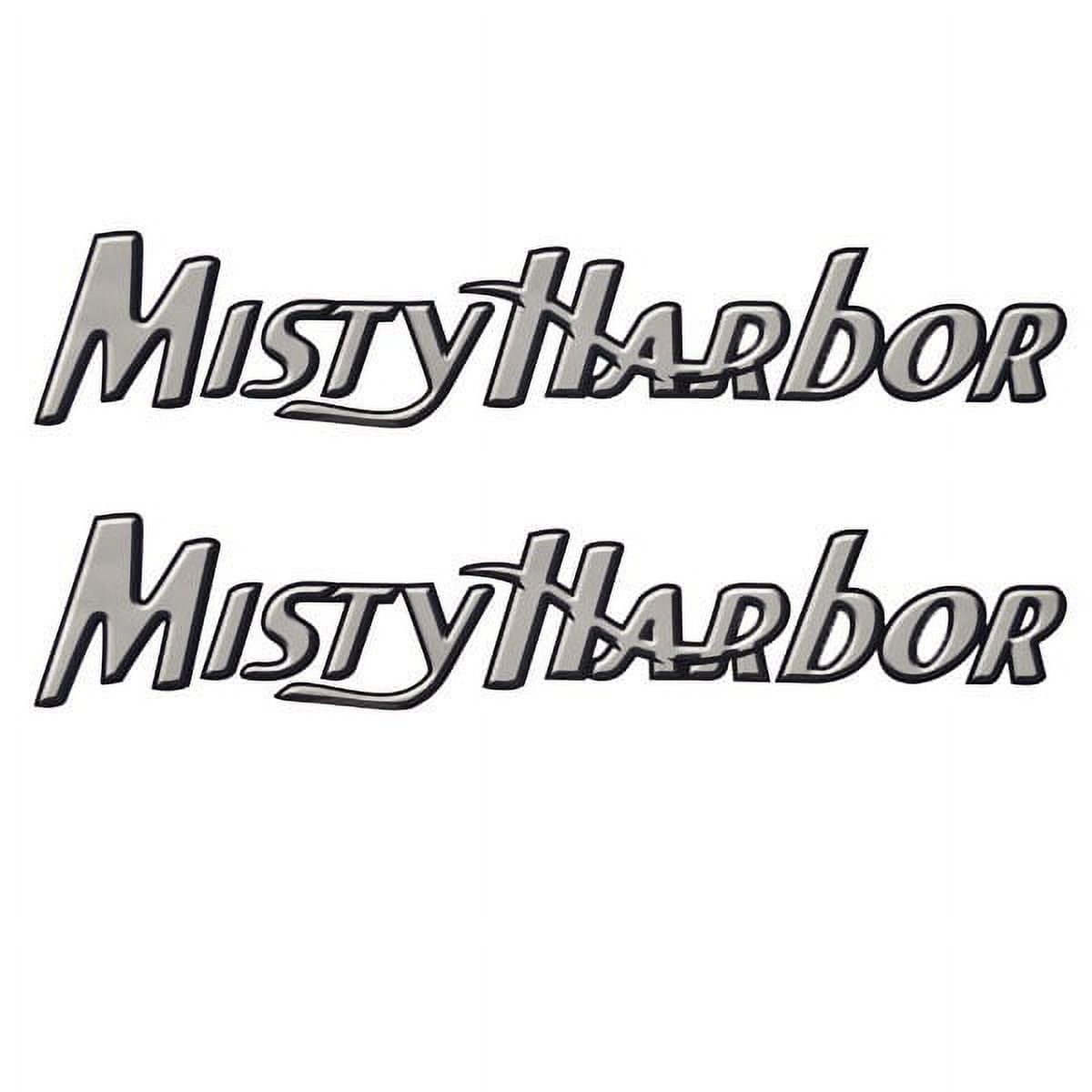 Misty Harbor Pontoon Boat Brand Decal | 36 x 7 1/4 Inch (Pair ...