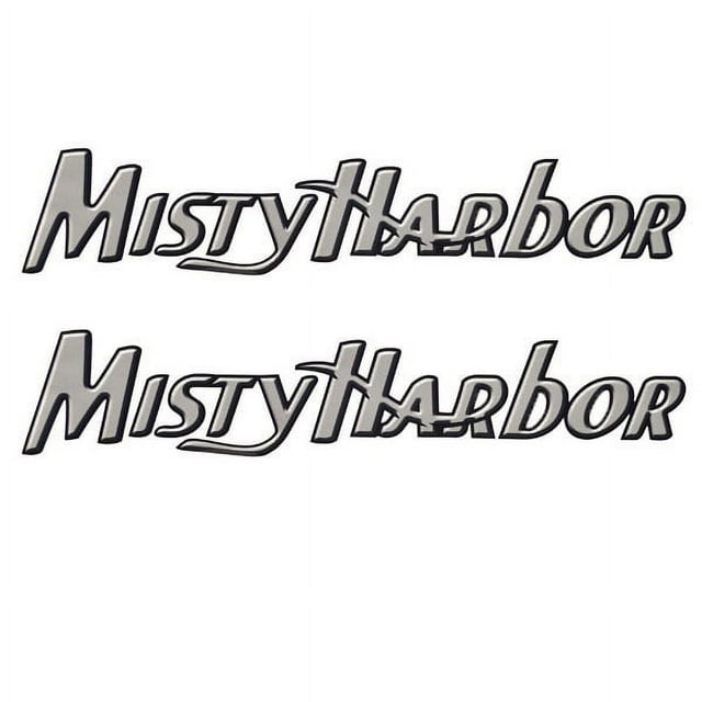 Misty Harbor Pontoon Boat Brand Decal | 36 x 7 1/4 Inch (Pair ...