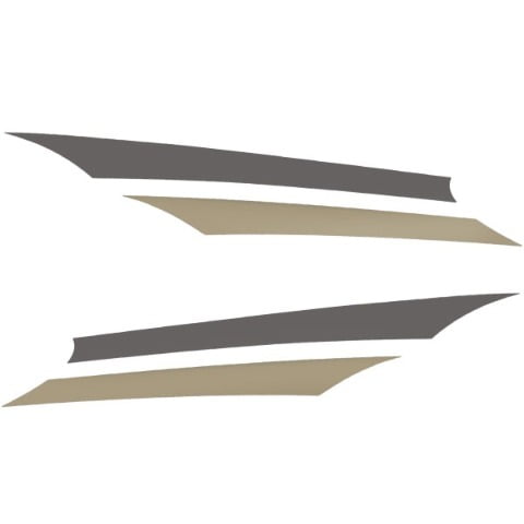 Misty Harbor Pontoon Boat Decal OEM | Gray Champagne (Set of 2 ...