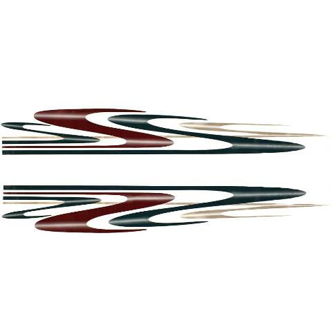 Misty Harbor Pontoon Boat Decal Sticker 1559 | 77 x 11 Inch (Set ...