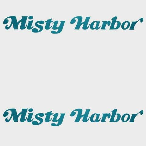 Misty Harbor Boat Decals | Teal Logo Stickers (Pair) - Walmart.com