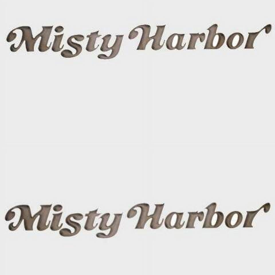 Misty Harbor Pontoon Boat Decals | Taupe Logo Stickers (Pair) - Walmart.com