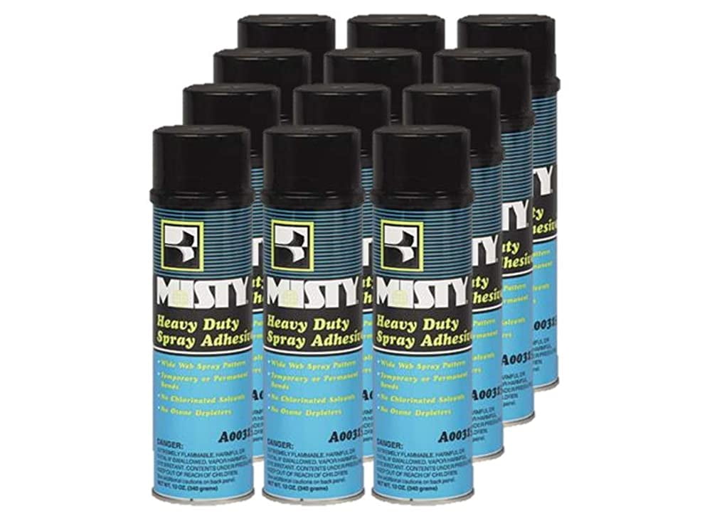 Misty Heavy-Duty Spray Adhesive - 12 oz (Case of 12) - 1002035 - Wide ...