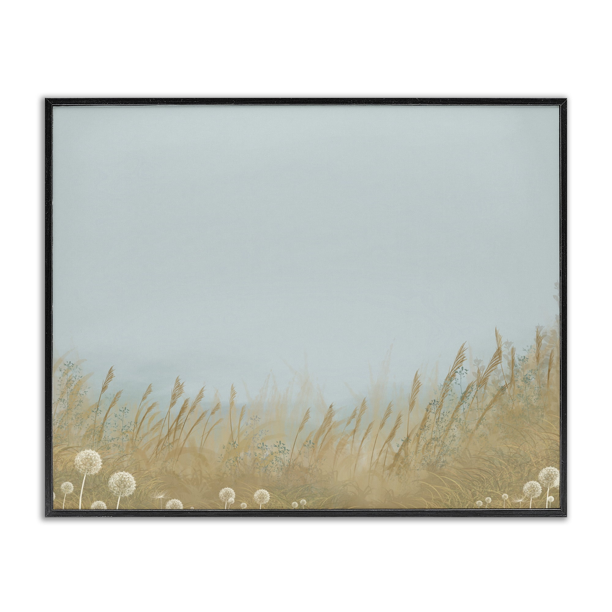 Misty Meadows Blowing in Wind Black Framed Giclee Art, design by Renel ...