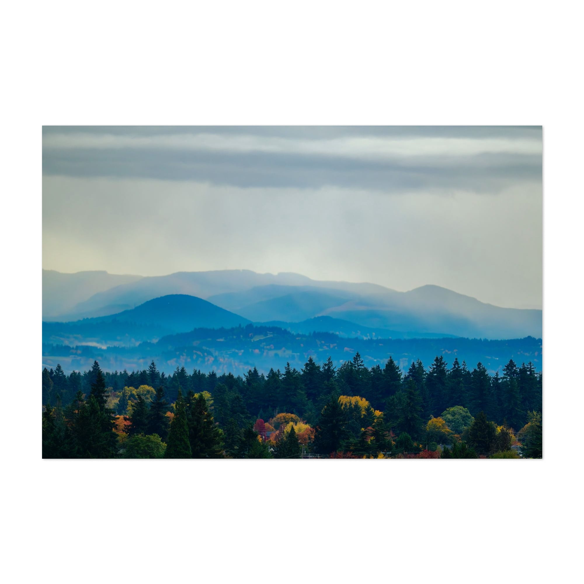 Misty Morning Hills - Portland Oregon Photography Landscape Autumn ...
