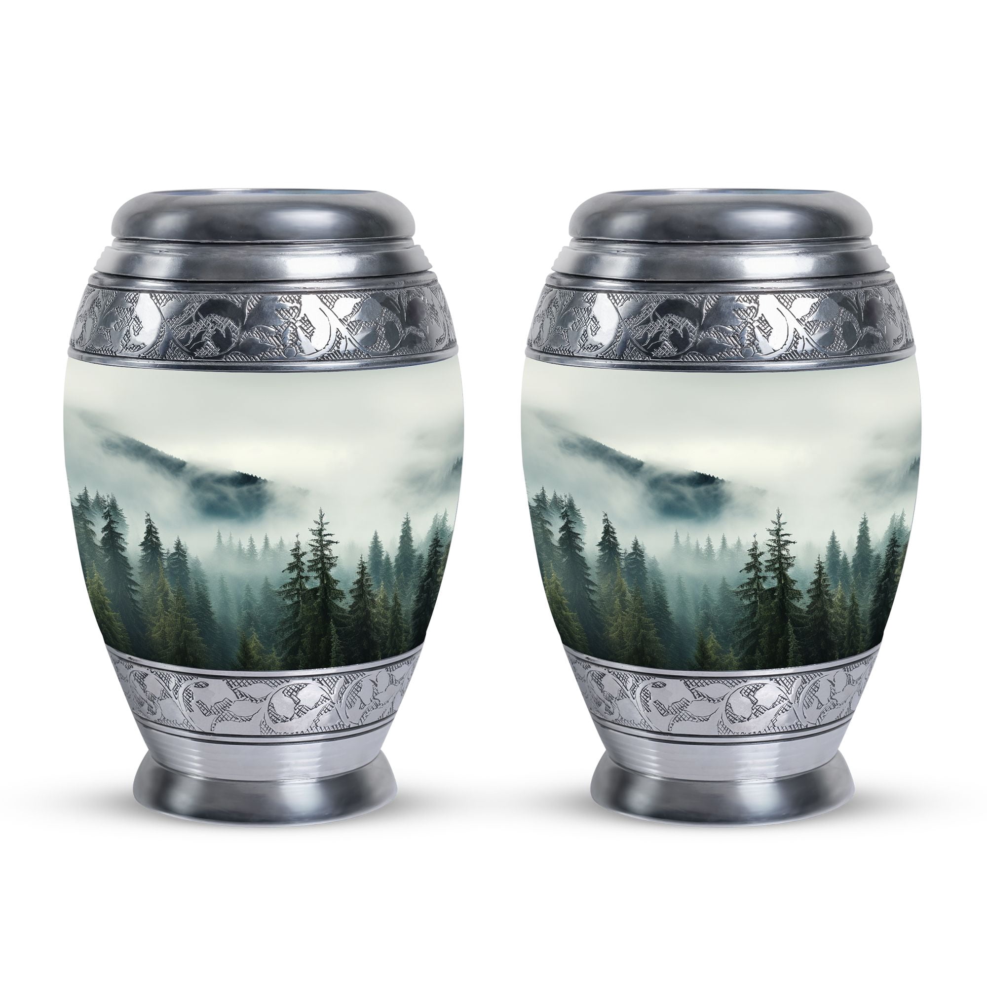 Misty Mountain Forest Urn For Ashes Adult Male, Miniature Urns For ...
