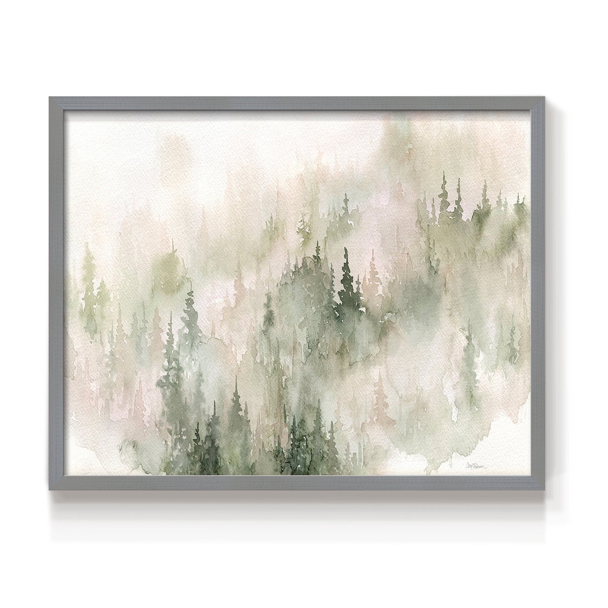 Misty Mountain Sides by Carol Robinson - Restickable Framed Giclée ...